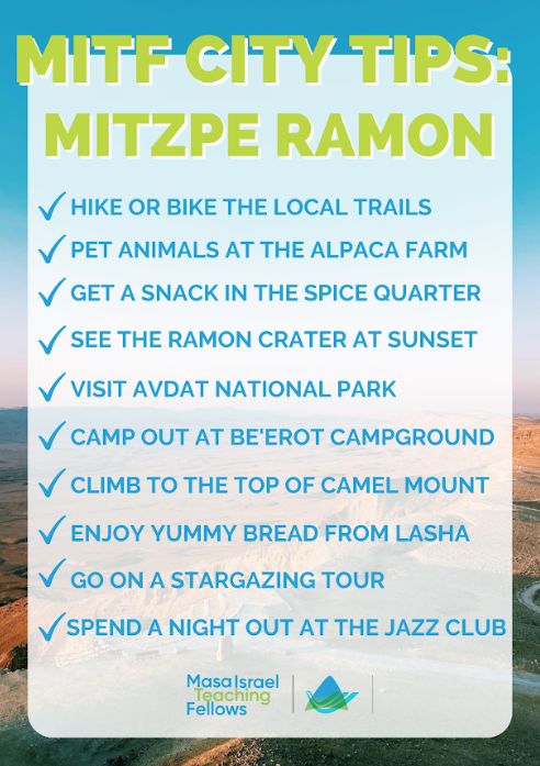 MITF Mitzpe Ramon (paid deposit) | Masa Israel